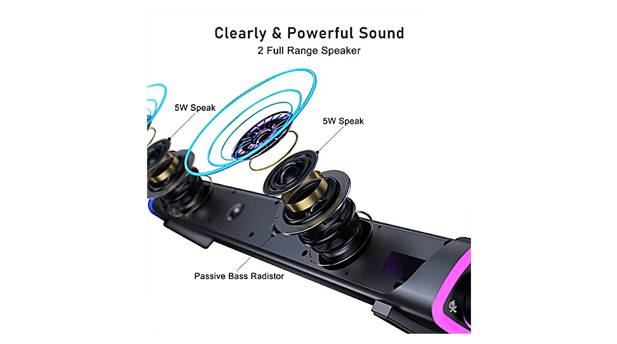 SOULION R30 RGB Computer Speakers for Stunning Sound