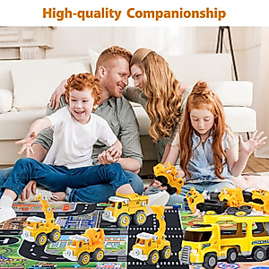 Rydohi Kids Toys Car for Boys : Boy Toy Trucks for 3 4 5 6 Year Old Boys Girls | Toddler Toys 5 in 1 Carrier Vehicle Construction Toys for Kids Age 3-12 | Birthday Party Boy Gifts for Kids