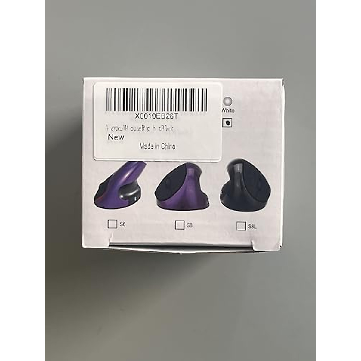 AURTEC Vertical Mouse, Rechargeable 2.4G Wireless Ergonomic Mice with USB Receiver, 6 Buttons and 3 Adjustable DPI 800/1200/1600, Black