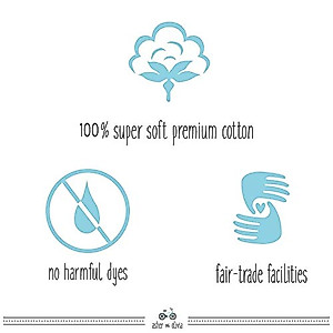 Asher and Olivia Baby Girl’s 3-Pack Long-Sleeve Kimono Bodysuits, Side Snap Bodysuit Set Coral Pink, Flower Print 0-3 Months