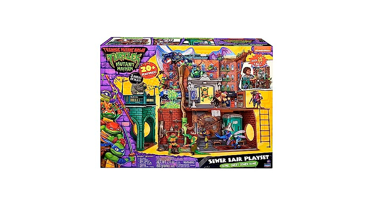Teenage Mutant Ninja Turtles: Mutant Mayhem Sewer Lair Playset by ...