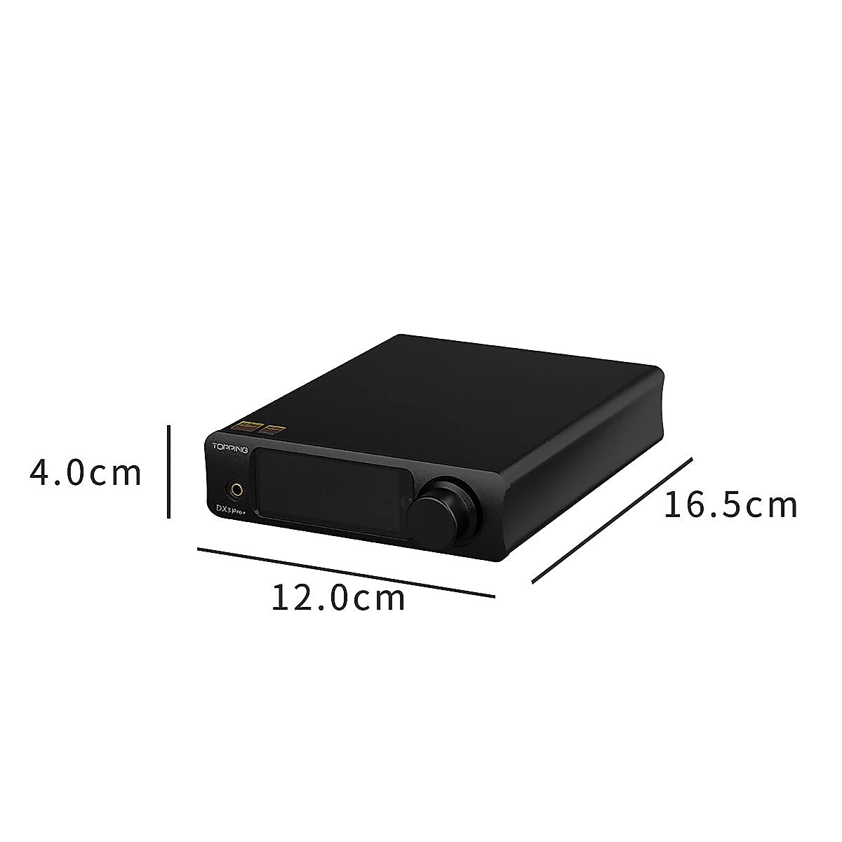 Topping DX3 Pro+ ES9038Q2M Bluetooth 5.0 LDAC Audio Decoder DSD512 DAC AMP NFCA Headphone Amplifier Pre Amplifier (Silver)