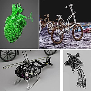 Sanlykate Bonsai Training Wire Kit, 9 Roll Tree Training Wires 295.27 Feet Total, 1.0mm, 1.5mm, 2.0mm Anodized Aluminum Wire Set, Hold Plant Branches Trunks - Green