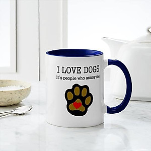 CafePress I Love Dogs People Annoy Me Mugs Ceramic Coffee Mug, Tea Cup 11 oz