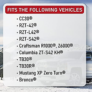 Replacement Lawn Mower Spindle Assembly with Pulley Set of 2 - Compatible with Cub Cadet, Troy-Bilt, MTD 42 Inch Deck - Replaces 918-04822B, 618-04822, 618-04822A, 618-04822B, 918-04889, 91804889A