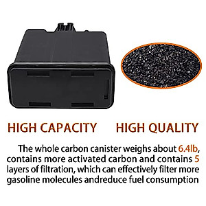 22963841 Vapor Canister Compatible with 5.3L, 6.0L, 6.2L 2004-2016 GMC Hummer Cadillac and Chevy Vehicles Suburban 1500 Yukon XL 1500 H2 Escalade Avalanche # 911-199, 12573649, 22963841