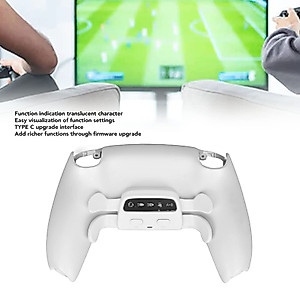 Back Buttons Attachment for PS5 Controller,Kit Replacement Back Housing Shell for BDM 010 020 1st, 2nd and 3rd PS5 Handle