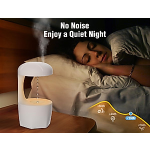 RooXchowla Humidifiers for Bedroom, Anti Gravity Humidifier, Water Drop Humidifier with Night Light,Rain Cloud Humidifierhigh-capacity Silent humidifier for Bedroom/Baby Nursery/Bathroom/Living Room.