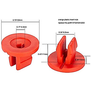 Flow.month 10 Sets Fender Liner Engine Cover Splash Shield T30 Torx Screws Clip Set Fit for Ford Focus Escape Explorer, Replacement for The Part# W702413-S307 W715835-S300 W702438-S300