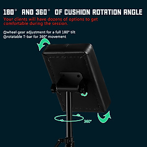 BARBALL Tattoo Armrest Stand Foldable 360° Fully Adjustable Portable Tripod Tattoo Arm Holder Leg Rest Soft Sponge Pad