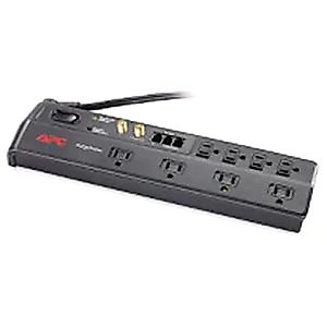 APC P8VT3 8-Outlet Essential SurgeArrest Surge Protector (Telephone & Coaxial Protection)