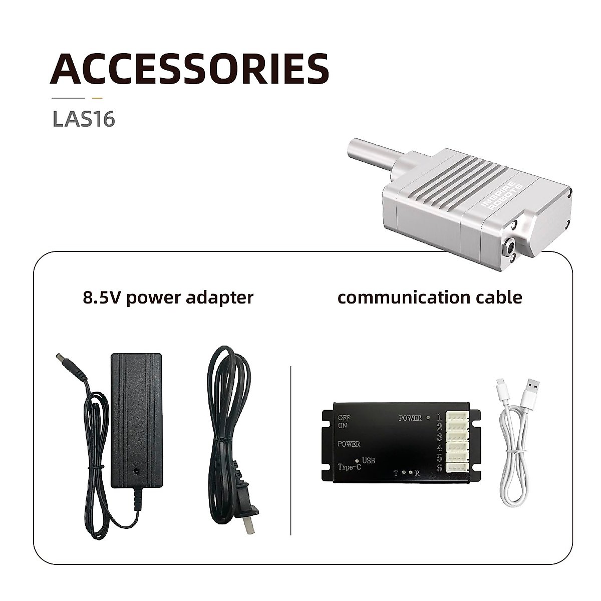 INSPIRE ROBOTS LAS High Precision Micro Linear Servo Actuator,Stroke 16mm,Force 23.6lbs(105N), Drive&Control Integrated| for Robotics,Industrial Automation,Biomedical Instrument,Education|LAS16-021D