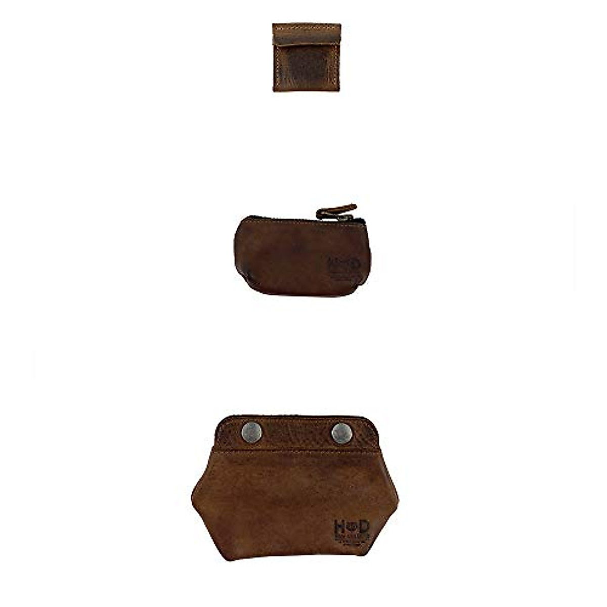 Hide & Drink, Leather Wedding Ring Holder & Money Travel Purses - Proposal Ring Pouch - Card Keychain & Change Pouches Handmade