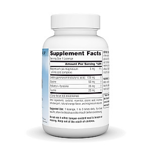 Source Naturals Serene Science, GABA Calm - Supports A Calming Mood, Quick Dissolving Orange Flavor* - 120 Lozenges