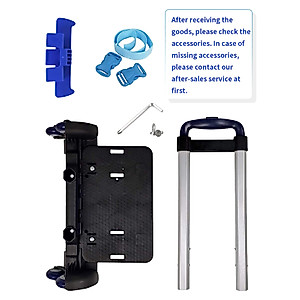 PROTAURI Backpack Trolley with 6 Wheels can Climb Stair, Foldable Rolling Luggage Cart, Adults/Student/Kid's Roller Attachment for School Bags/Backpacks