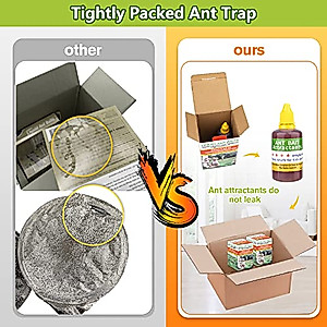 Ant Traps Bait Indoor,Ant Traps Killer Indoor Outdoor,Effective Liquid Ant Bait Killer,Ready-to-Use Ant Bait Traps Indoor,Kills Common Household Ants,Ants Killer for House,Kitchen,Garage,Garden