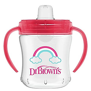 Dr. Brown's Transition Sippy Cup with Soft Spout - Pink - 6oz - 6m+