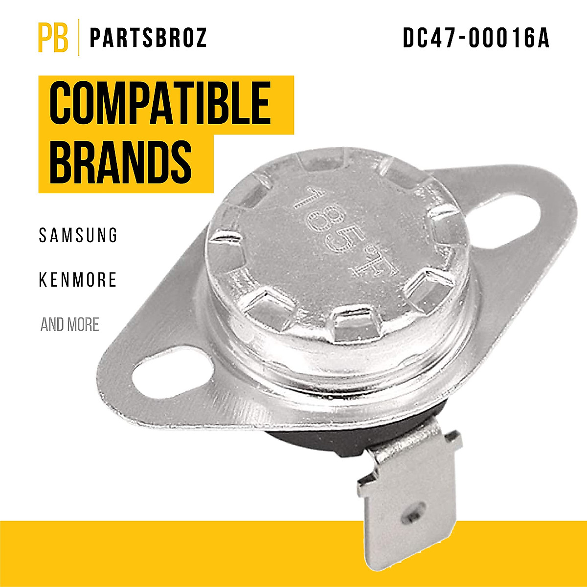 PartsBroz Dc47-00016a Thermal Samsung Dryer Dv218aew/xaa Dv40j3000ew/a2 Dv42h5200ep/a3 Dv42h5200ew/a3 Dv45h7000ew/a2 Dv210aew/xaa Dv219aew/xaa Dv220aew/xaa Dv365etbgwr/a3 Dv419aew/xaa Dv42h5000ew/a3