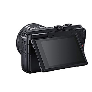 Canon EOS M200 Compact Mirrorless Digital Vlogging Camera with EF-M 15-45mm Lens, Vertical 4K Video Support, 3.0-inch Touch Panel LCD, Built-in Wi-Fi, and Bluetooth Technology, Black