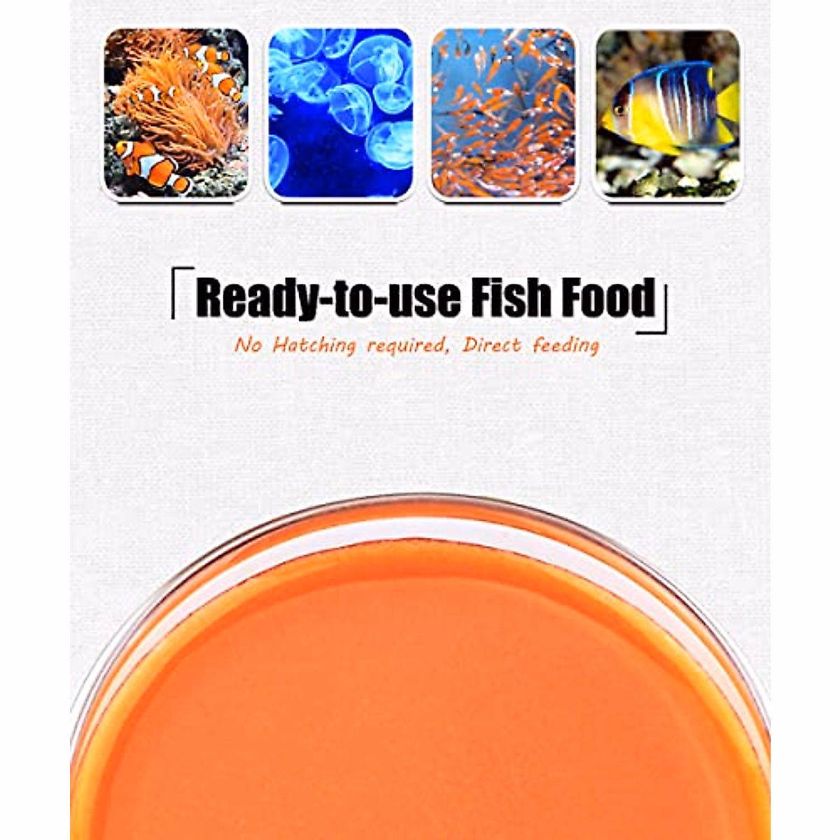 Instant Baby Brine Shrimp Fish Food - Consisting of Non-Living Baby brine Shrimp for Fry/Larvae Fish, Small Fish, Corals, Jelly Fish, Seahorses, and invertebrates.