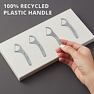 Plackers Ecochoice Activated Charcoal Recycled Dental Flossers, 90 Count (Pack of 1)