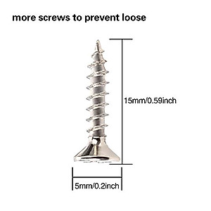 eBoot 20 Pieces Wall Mounted Hook Robe Hooks Single Coat Hanger and 50 Pieces Screws (Silver)