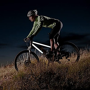 STARREY Flexible Reflective Tape White Silver 1/2 Inch X 15 Feet High Intensity Grade DOT-C2 Safety Tape Outdoor Waterproof Conspicuity Outdoor Trailer Reflector…