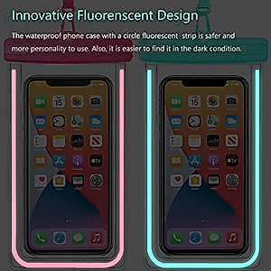 Karvense Waterproof Cell Phone Pouch Case, 2 Pack Universal Waterproof Phone Bag/Holder for iPhone/Samsung Galaxy/Pixel, Underwater Dry Bag for Travel, Vacation, Beach, Kayaking,Snorkeling, Water Park