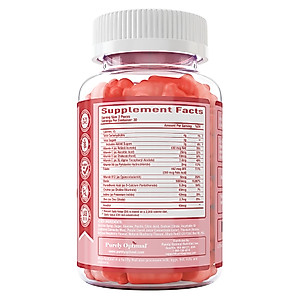 Premium Hair Vitamins Supplement-Gummy Vitamins w/Biotin, Folic Acid, Vitamins A&D-Supports Faster Hair Growth & Promotes Healthy Hair, Skin, & Nails-60 Non-GMO Berry Flavored Gummies