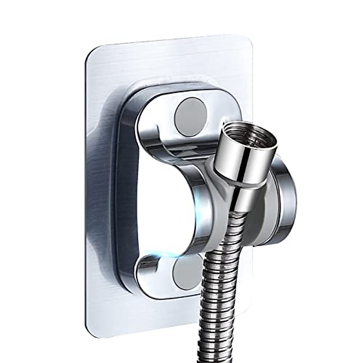 Large Wall Mount Strong Adhesive Waterproof Handheld Shower Holder Shower Head Holder for RV Shower Kids Shower Bathroom Shower Bathroom Organizer (As Shows, One Size)