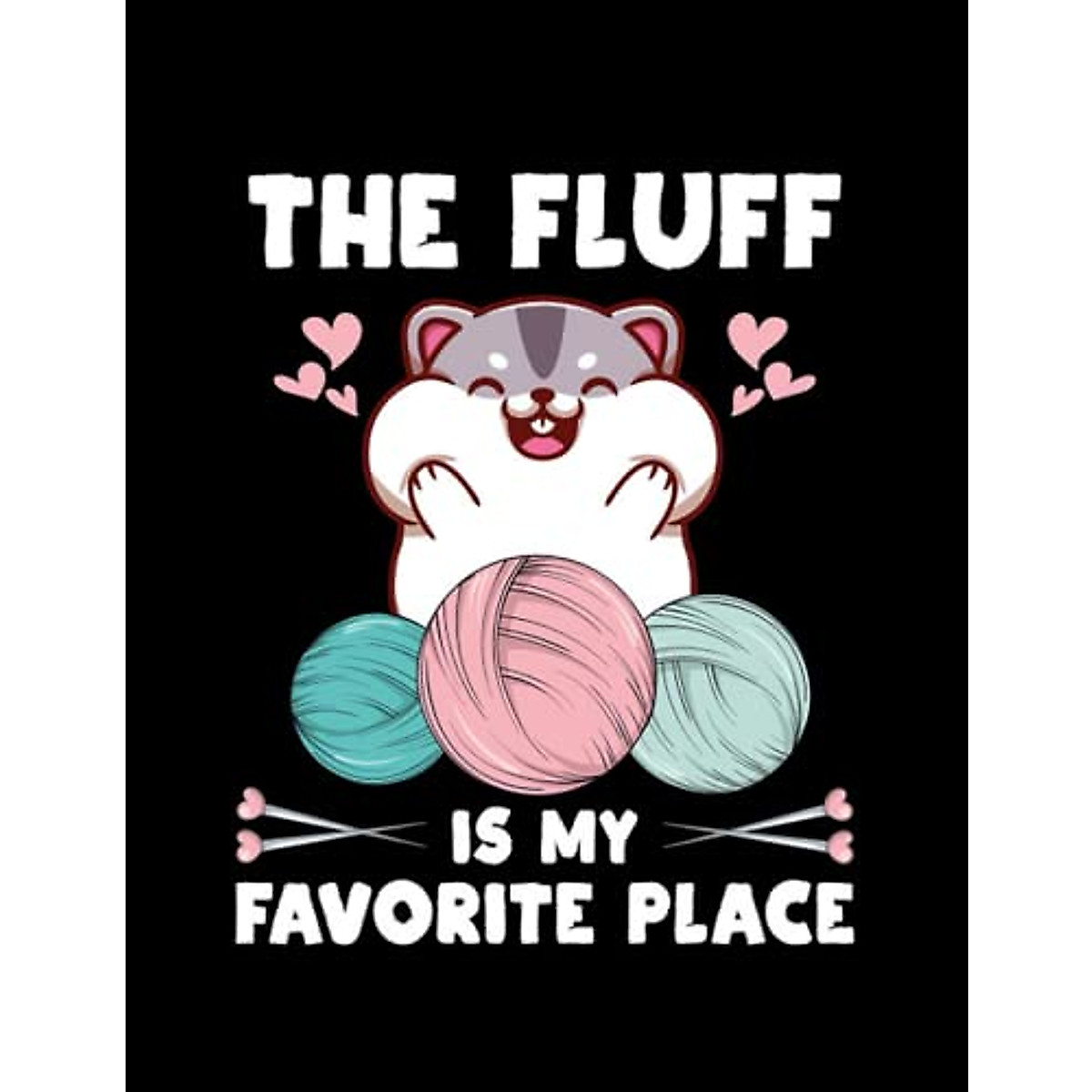 Hamster Knitting Crochet Cotton Wool 2473 Notebook: Notebook Journal for Writing | 8.5x20