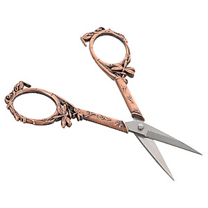 TEHAUX Mini Sewing Embroidery Dragonfly Detail Shears Vintage Tailor Shears Antique Threading for DIY Craft Art Work Cross Stitch Handcraft Craft