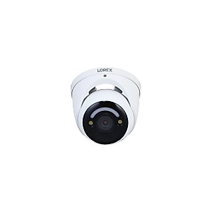 Lorex 4K Deterrence Dome AI PoE IP Wired Add-On Security Camera with Smart Security Lighting, Color Night Vision, and Smart Motion Detection Plus (4-Pack/White)
