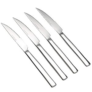 Idotry 6-Piece Stainless Steel Steak Knives, Kitchen Dinner Knives
