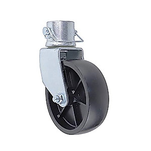 YEOPGYEON Jack Wheel with Pin 6 Inch - Capacity 1200lbs fits Any Jack Better Soft Ground Roll Trailer Parts