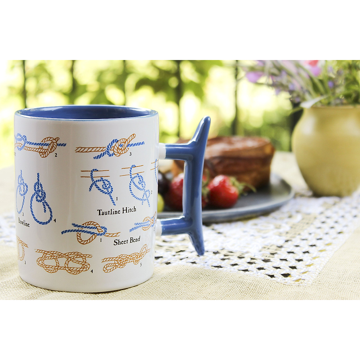 How To: Knots Coffee Mug - Learn How to Tie Eight Different Knots - Comes in a Fun Gift Box - by The Unemployed Philosophers Guild