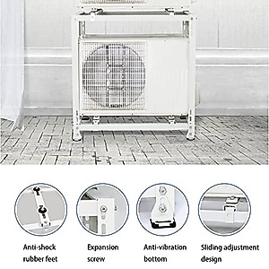 FANOYA Mini Split Stand, Double Levels Ground Stand, for Mini Split Air Conditioners Heat Pump System, Heavy Duty Condenser Stand, Ductless Mini Split Bracket