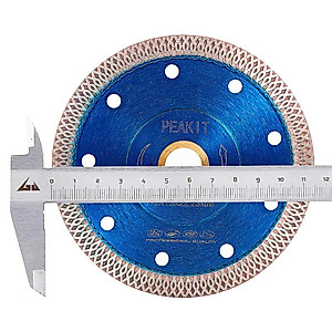 PEAKIT Fast Diamond Saw Blade 4.5 Inch 5 Pack Tile Grinder Blade for Ceramics Porcelain Granite Marble Dry Wet Tile Cutter