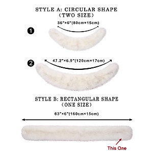 LA CARRIE Women's Faux Fur Collar Scarf Wrap Shawl Cold Winter Warmer(White,XL)