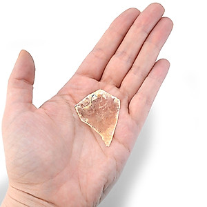 Raw Muscovite Mica, Mineral Specimen - Approx. 1"- Geologist Selected & Hand Processed - Great for Science Classrooms - Eisco Labs