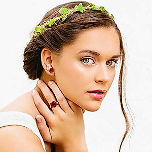 Bling Jewelry CZ Accent Flower Fashion Red carved Rose Statement Ring For Women For Teen .925 Sterling Silver