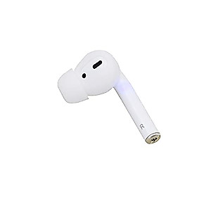 Yutoner 5 Pairs AirPods Ear Tips Anti-Slip Silicone Earbuds Cover Compatible with Apple AirPods 2 & AirPods or EarPods-【Not Fit in The Charging Case】 (White)