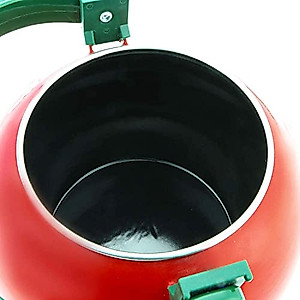 Whistling Tea Kettle for Stove Top Enamel on Steel Teakettle, Supreme Housewares Apple Design Teapot Water Kettle Cute Kitchen Accessories Teteras (1.6 Quart, Apple)