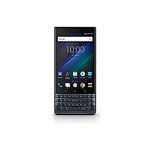 BlackBerry KEY2 LE (Lite) Dual-SIM (64GB, BBE100-4, QWERTY Keypad) (GSM Only, No CDMA) Factory Unlocked 4G Smartphone (Slate/Space Blue) - International Version
