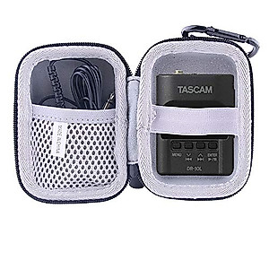 WERJIA Hard EVA Travel Case Fits Zoom F2/Tascam DR-10L Portable Digital Audio Recorder(Black)