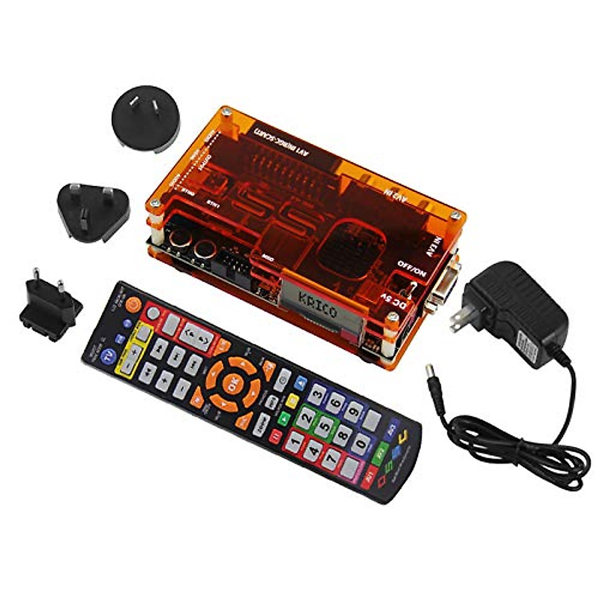SODIAL Ossc Hdmi Converter Kit for Retro Game Console 1 2/ One 360/Atari Series/Dreamcast/Sega Series and So On(EU Plug) Orange