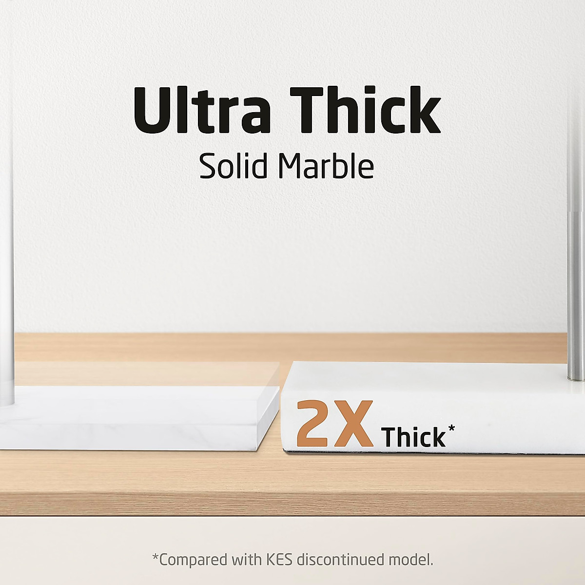 KES Hand Towel Rack for Bathroom, Countertop Swivel Towel Rack Standing with Marble Base, Free Standing Hand Towel Holder Stand 18/8 Stainless Steel Brushed Finish, BTH233-2