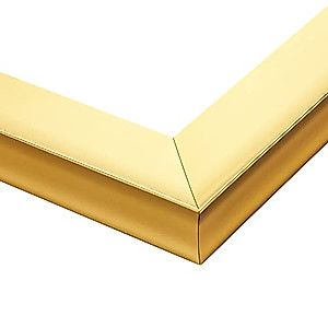 KSROECUD 11 x 14 Picture Frame Set of 2 with High Definition Plexiglass, 11x14 Picture Frame with mat for 8x10 for Wall Mounting, Gold