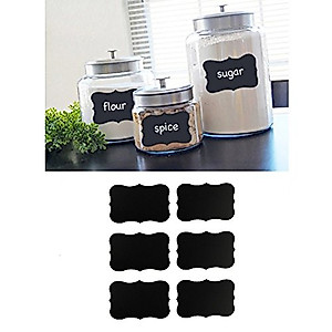 36pcs Chalkboard Labels Reusable Blackboard Stickers for the Kitchen, Pantry, Mason Jars, Wine Glasses