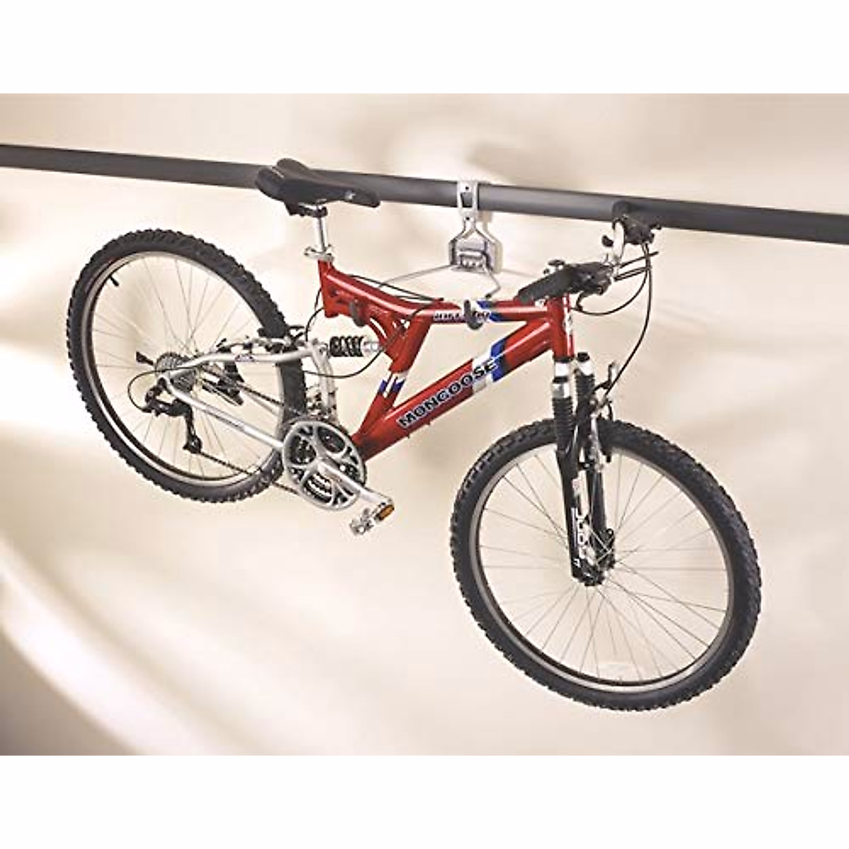 Rubbermaid FastTrack Horizontal Bike Rack, Garage Organization Wall Hanger, Bike Hanger, Wall Mount and Heavy Duty Bike Rack